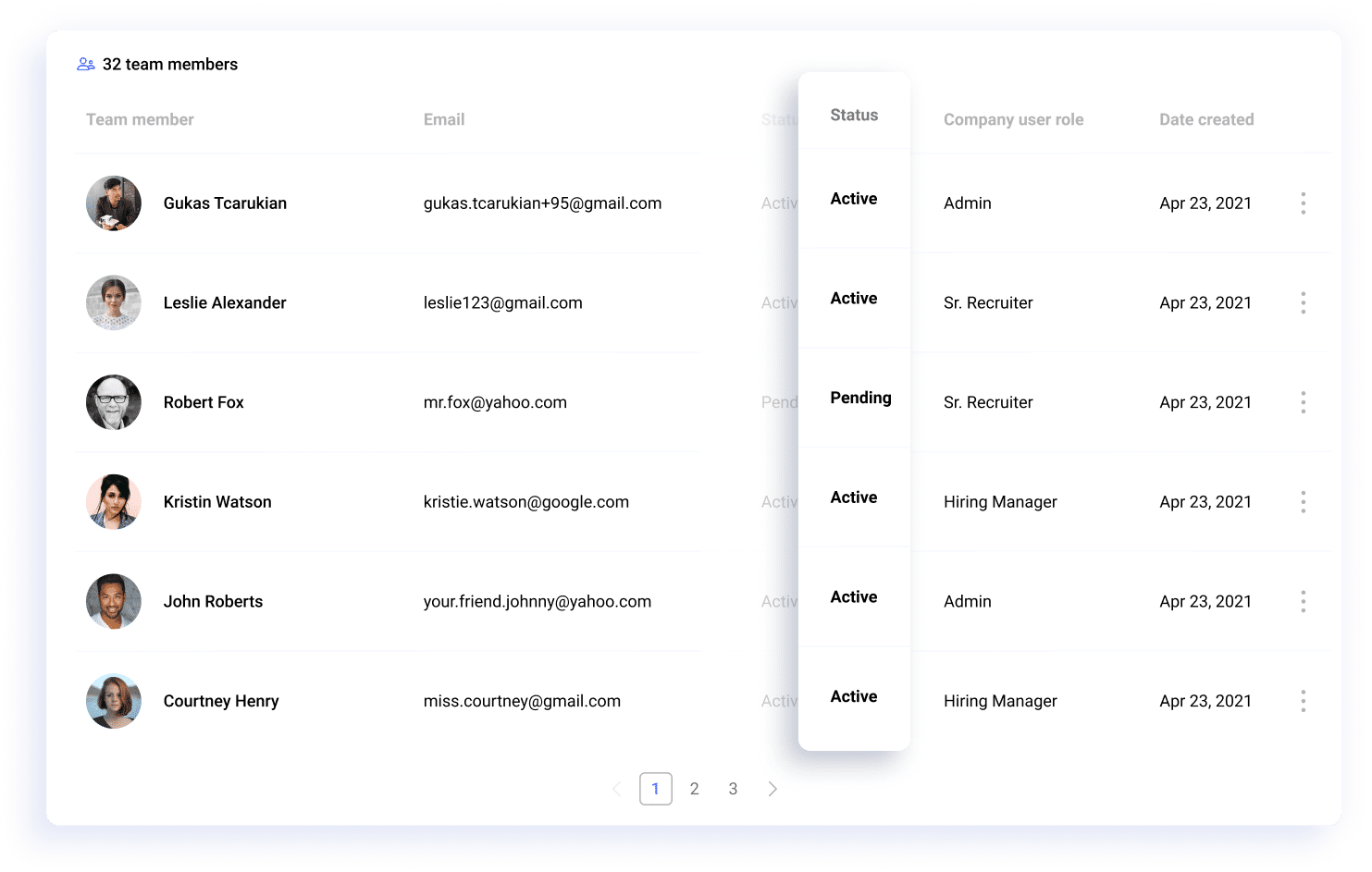 Multi-level user roles - Hirebee